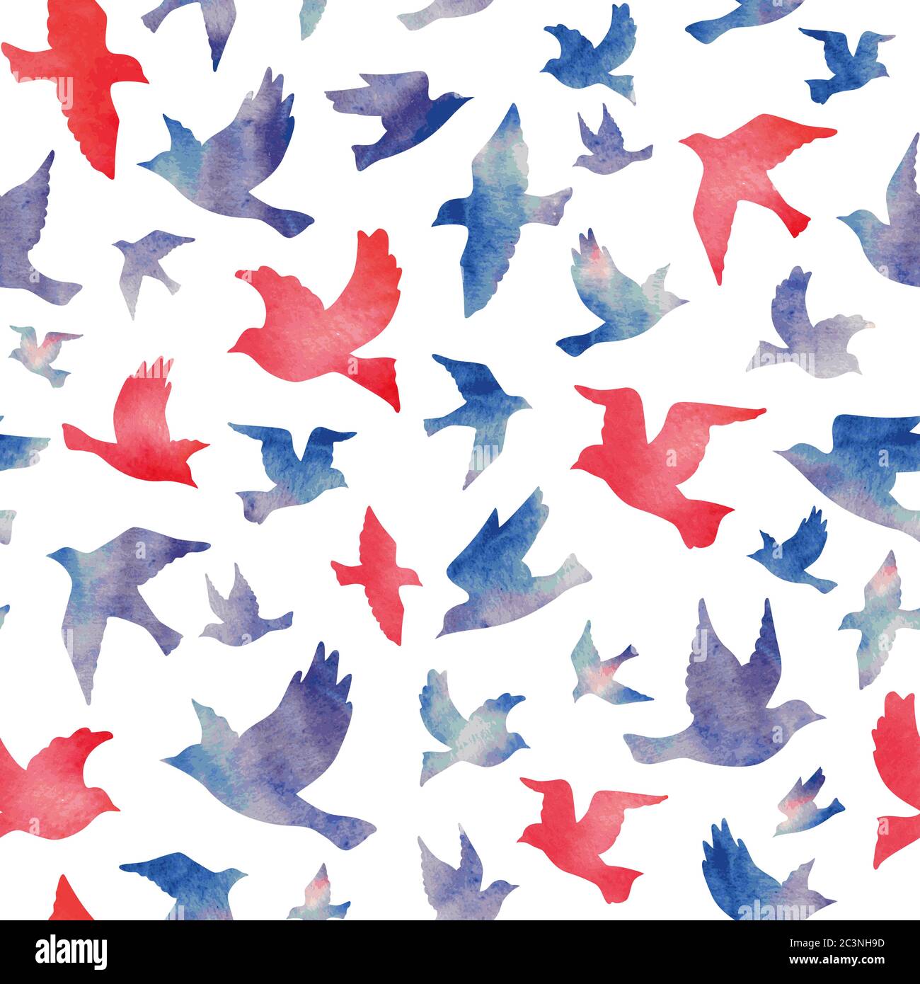 Flying birds pattern hi-res stock photography and images - Alamy