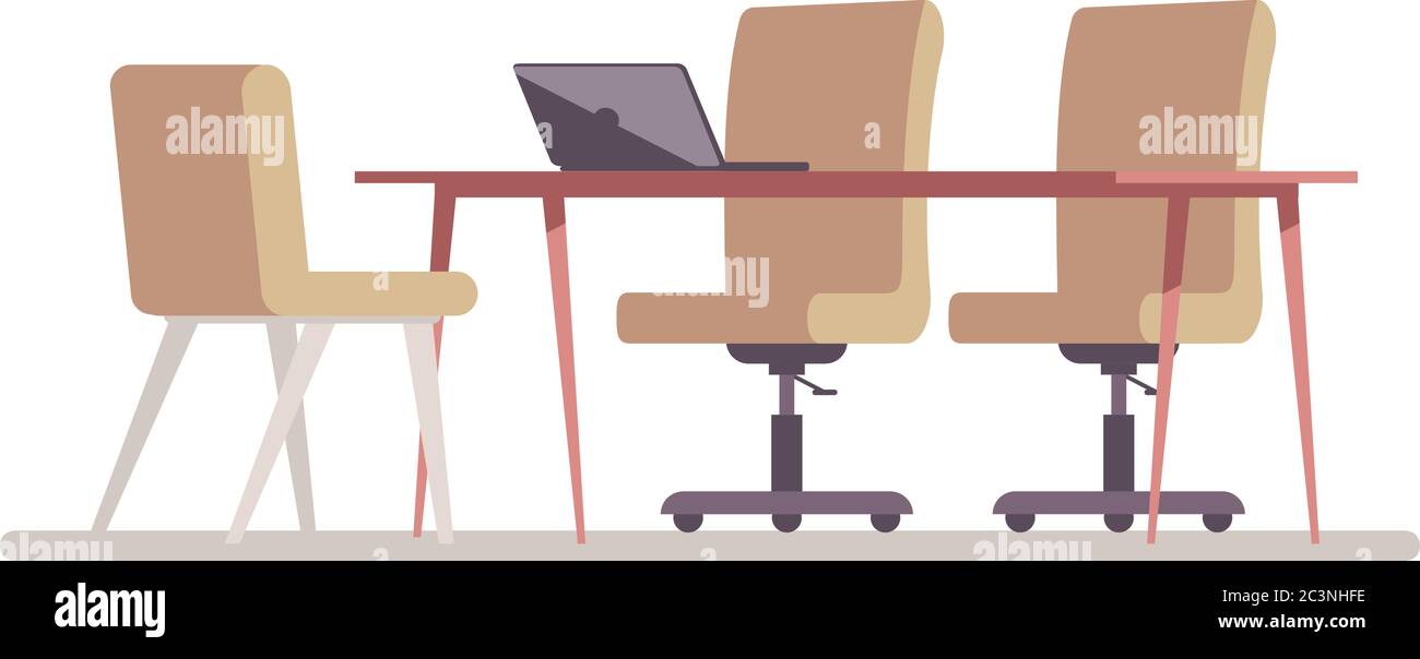 Conference room semi flat RGB color vector illustration Stock Vector ...