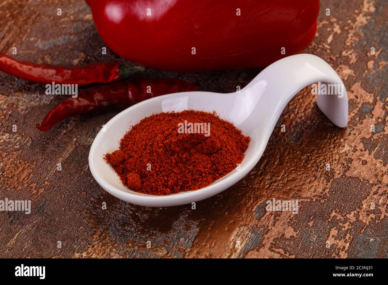 Sweet Paprika powder in the bowl Stock Photo - Alamy
