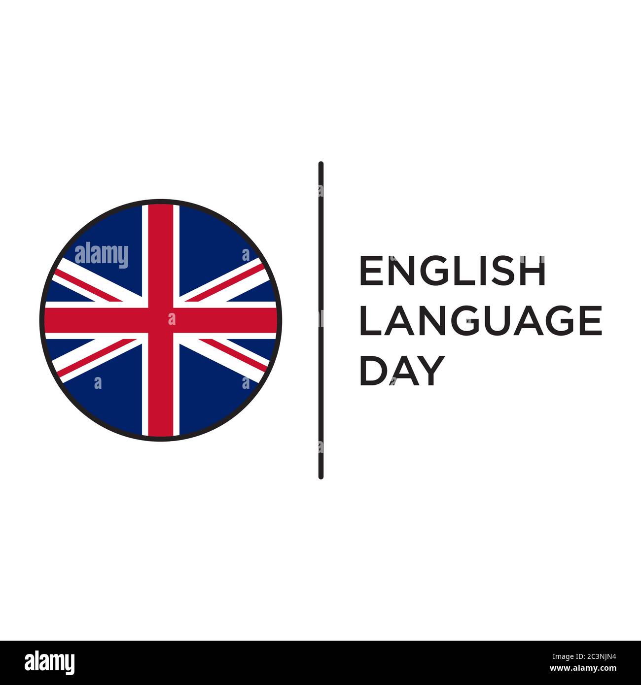 english language day vector design template Stock Vector Image & Art ...