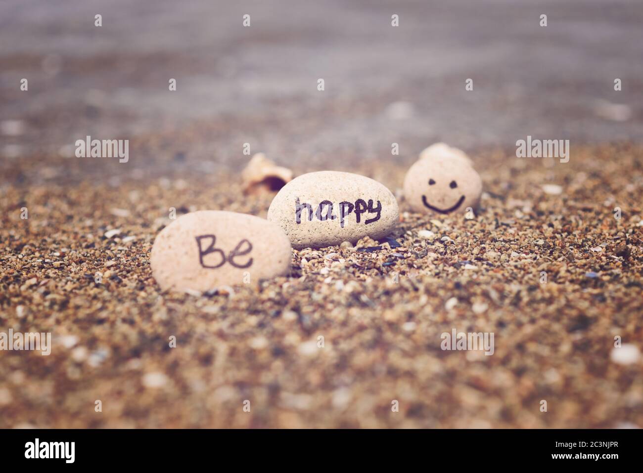 Beautiful sunlight with clean sea sand and the waves are blowing on the ...