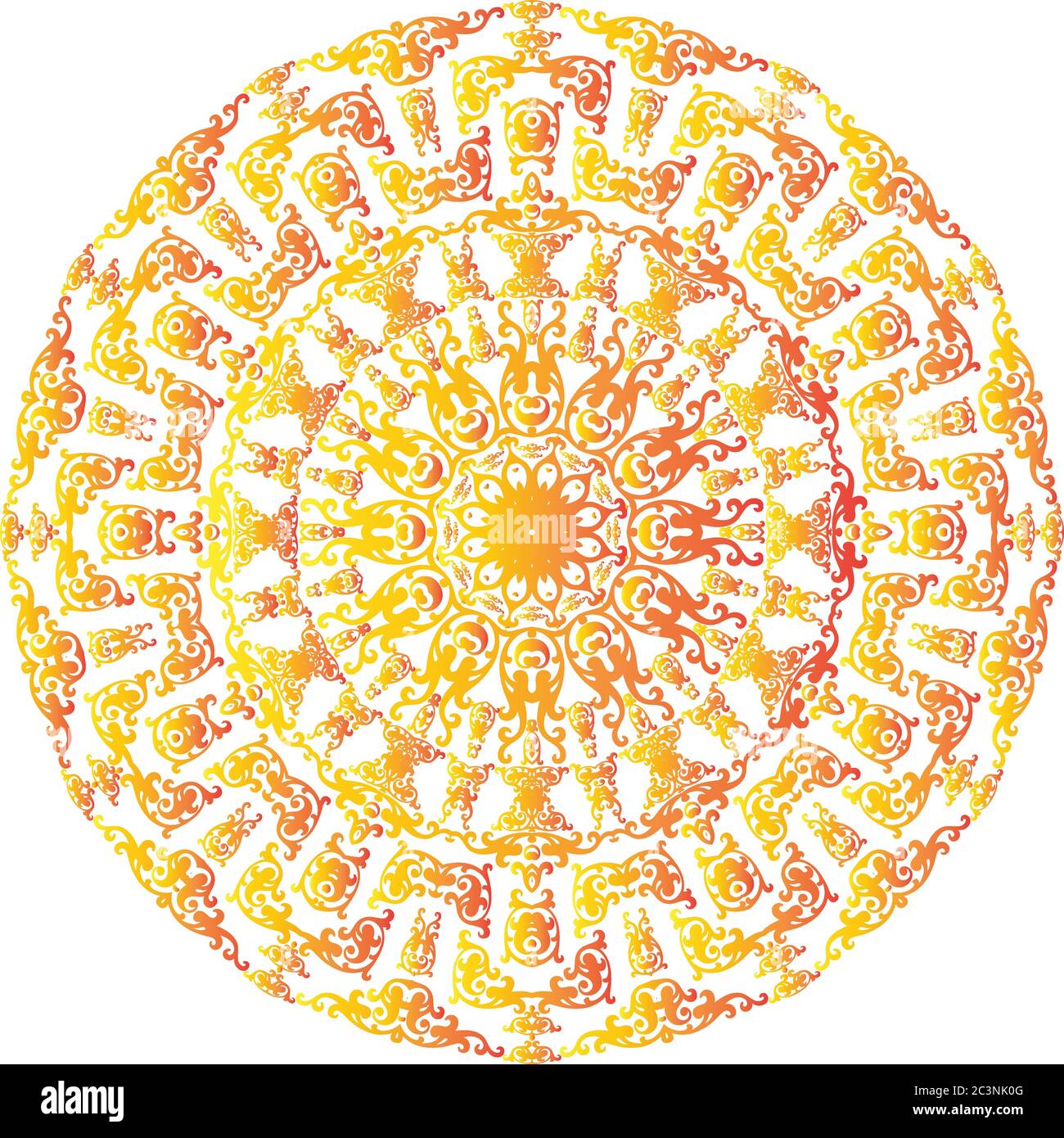 A mandala is a geometric configuration of symbols Stock Vector Image ...