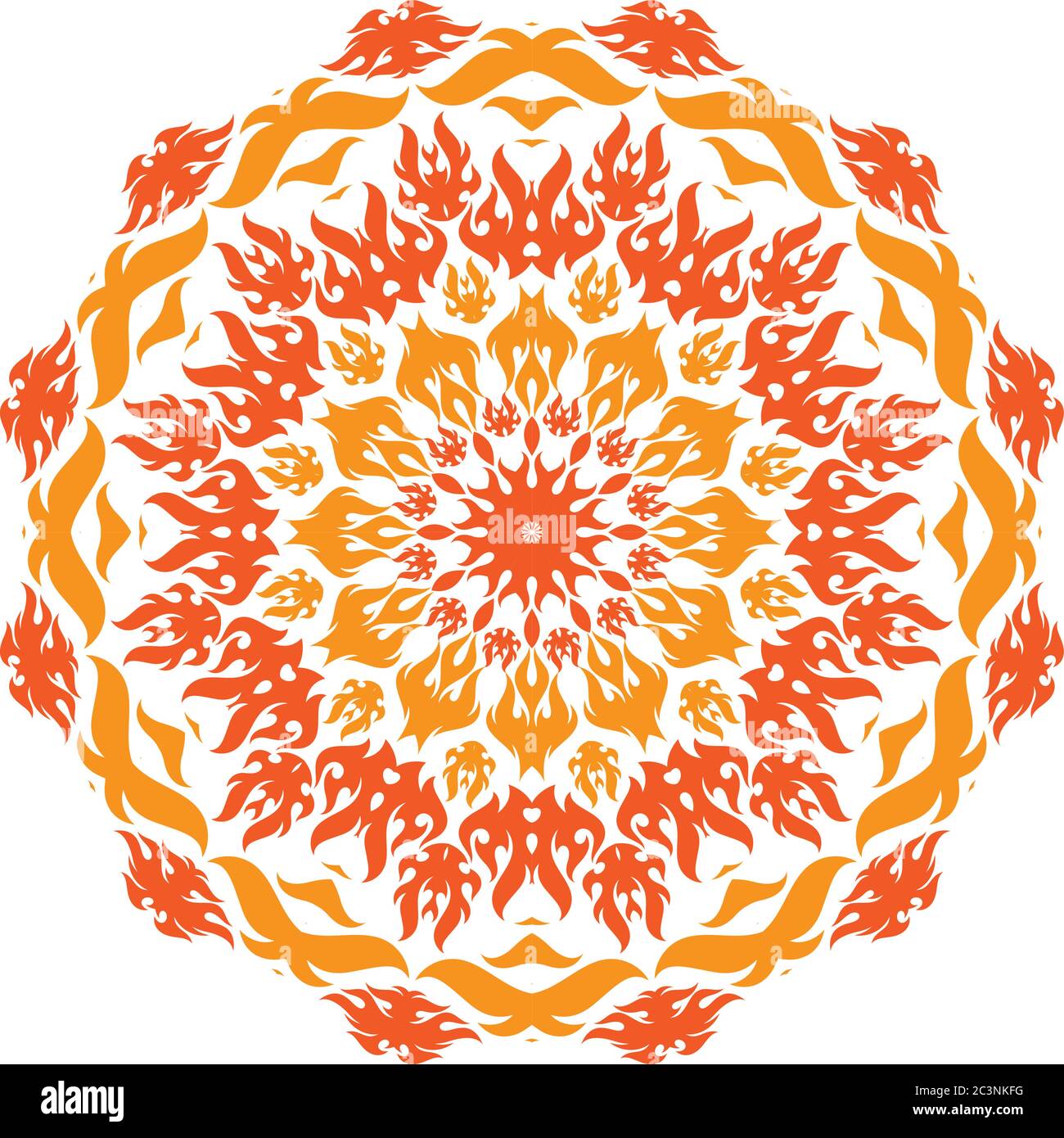 A mandala is a geometric configuration of symbols Stock Vector Image ...