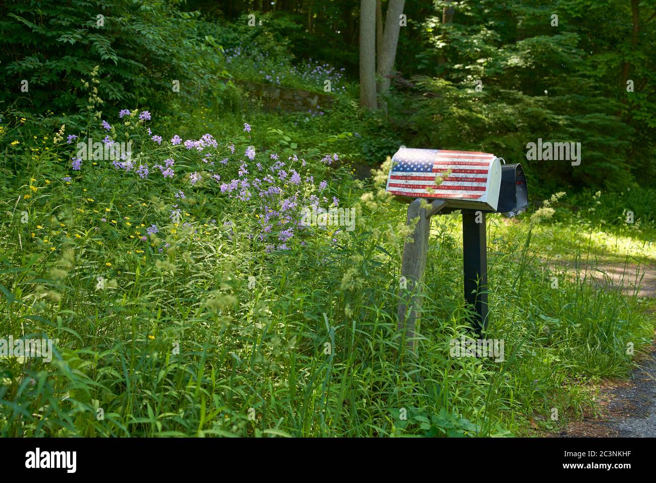 Mailbox american flag hi-res stock photography and images - Alamy