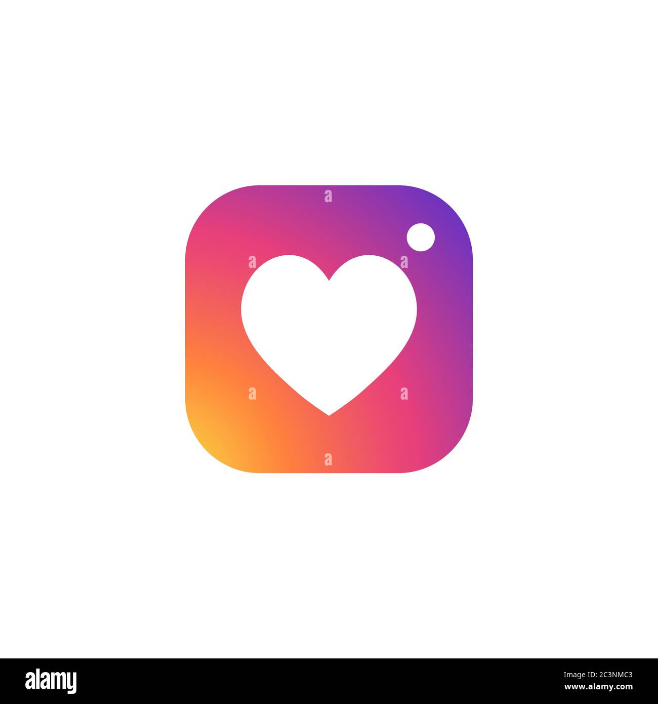 love camera icon design vector illustration. creative heart icon Stock ...