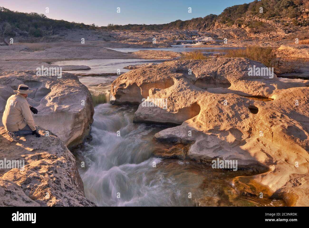 Pedernales river at pedernales falls state park hi-res stock ...