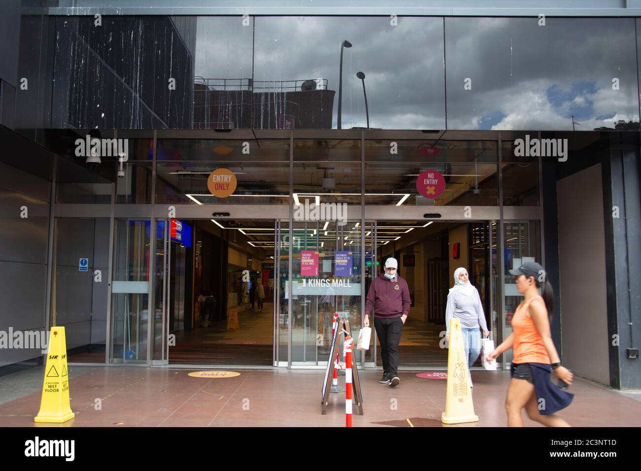 Kings Mall, Kings Street Hammersmith observing 2m metre social ...