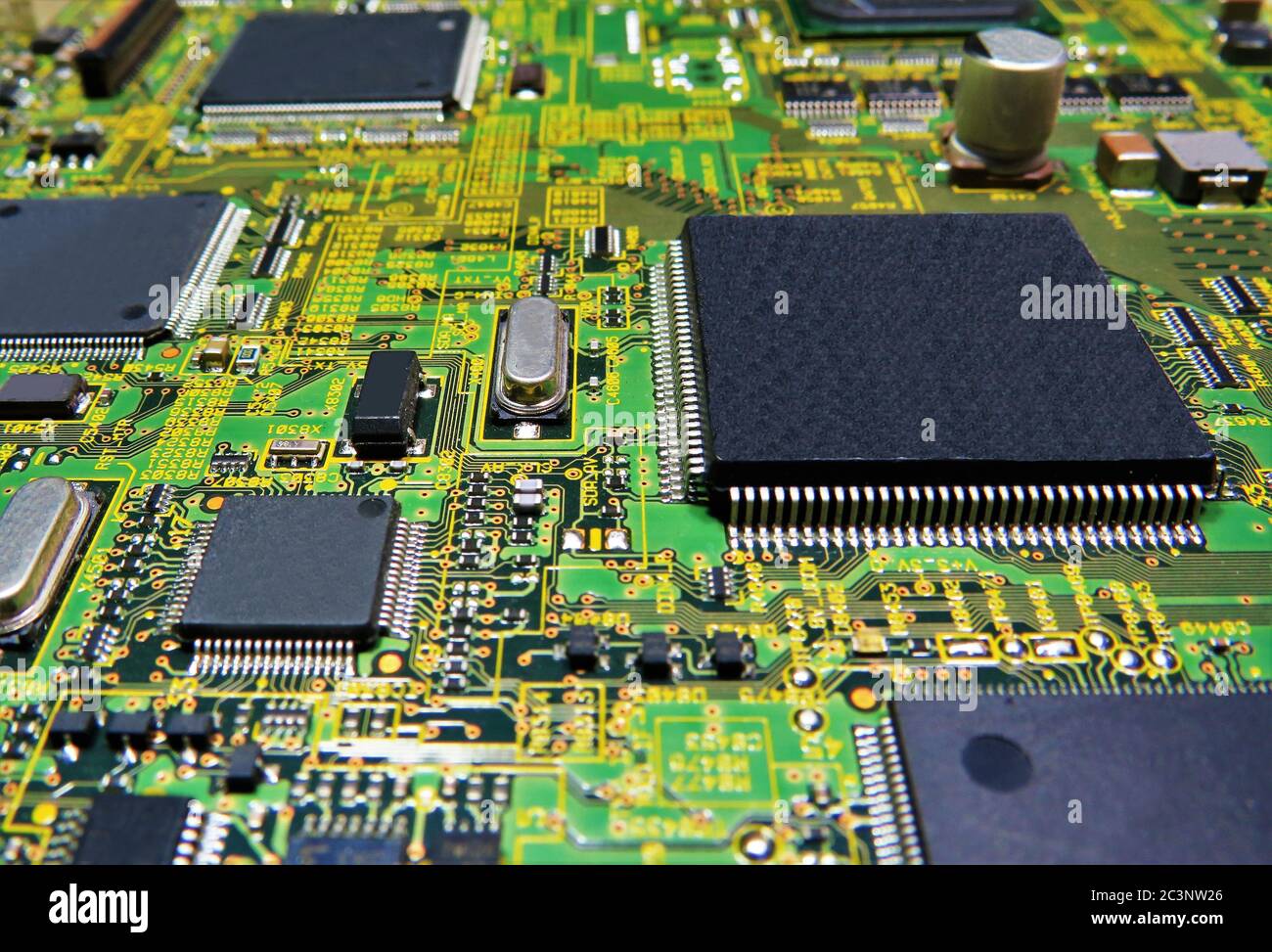 Closeup shot of an electronic circuit board Stock Photo - Alamy
