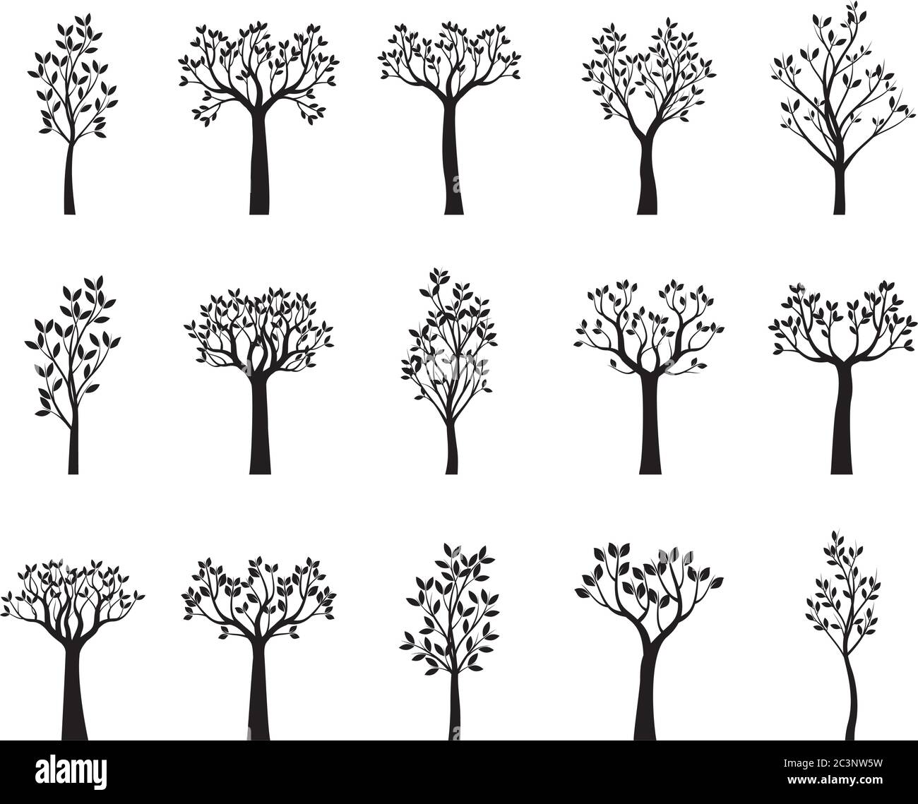 Spring apple orchard Stock Vector Images - Alamy