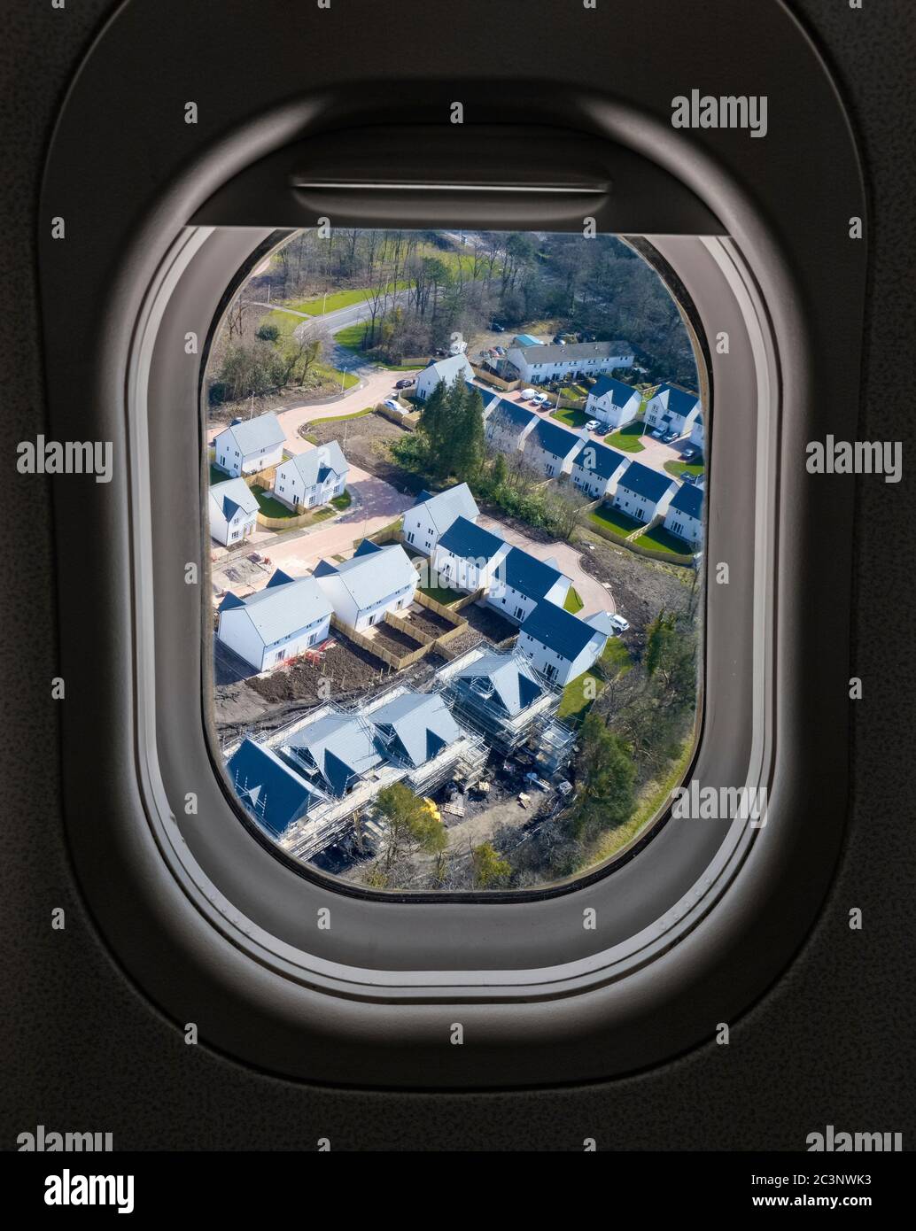 View of construction building site of house development Stock Photo - Alamy