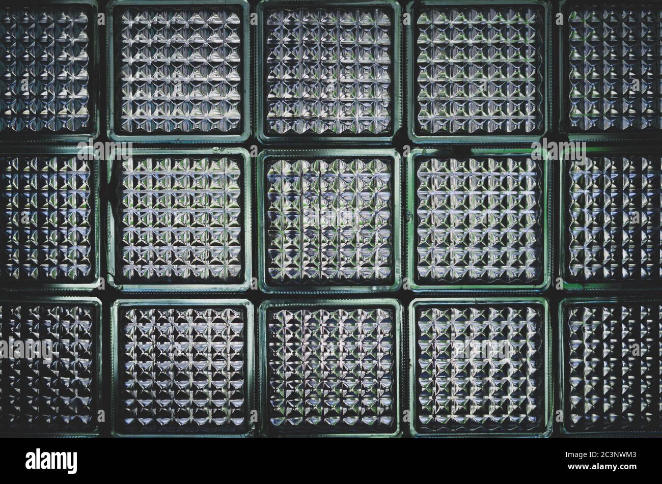 Retro soviet glass blocks wall. Background texture Stock Photo - Alamy