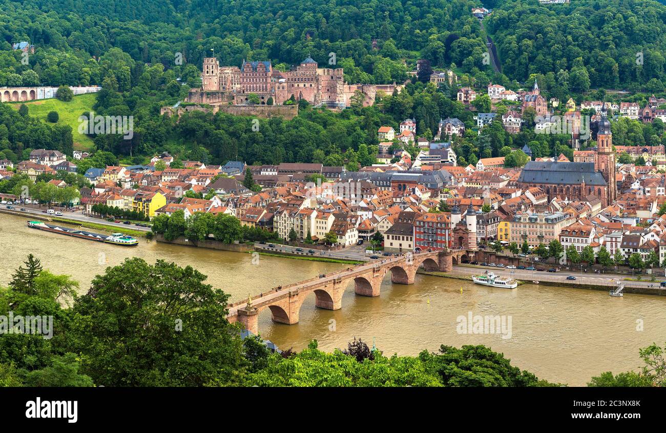 Panoramic aerial view of heidelberg hi-res stock photography and images ...