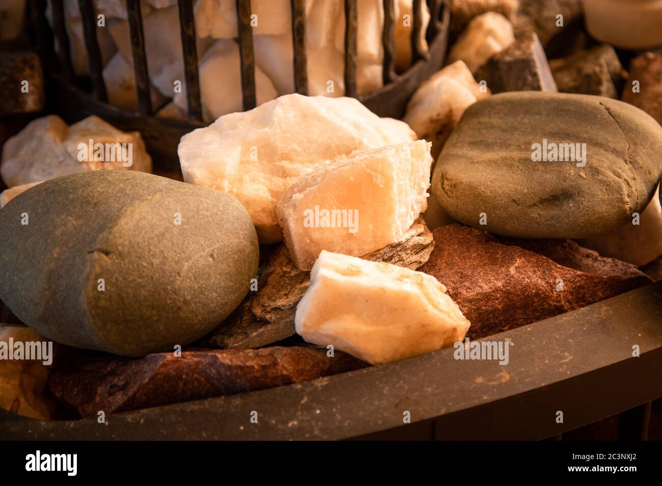 Sauna heater stones hi-res stock photography and images - Alamy