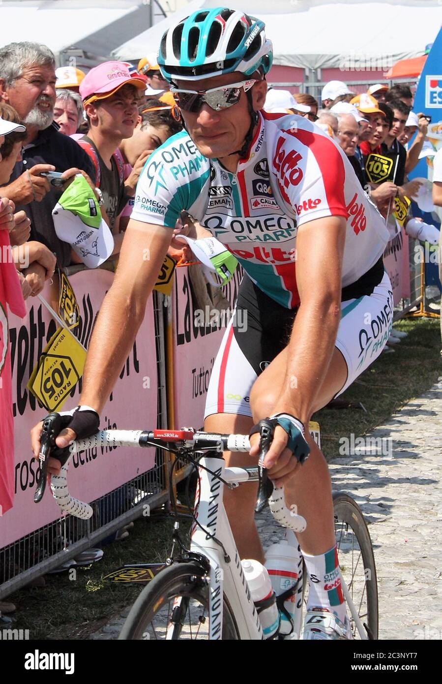 Sébastien Lang during the Tour d'Italie 2011 Spilimbergo ...