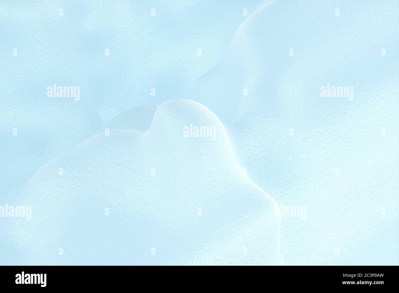 Snow surface, cold temperature background, 3d rendering. Computer ...