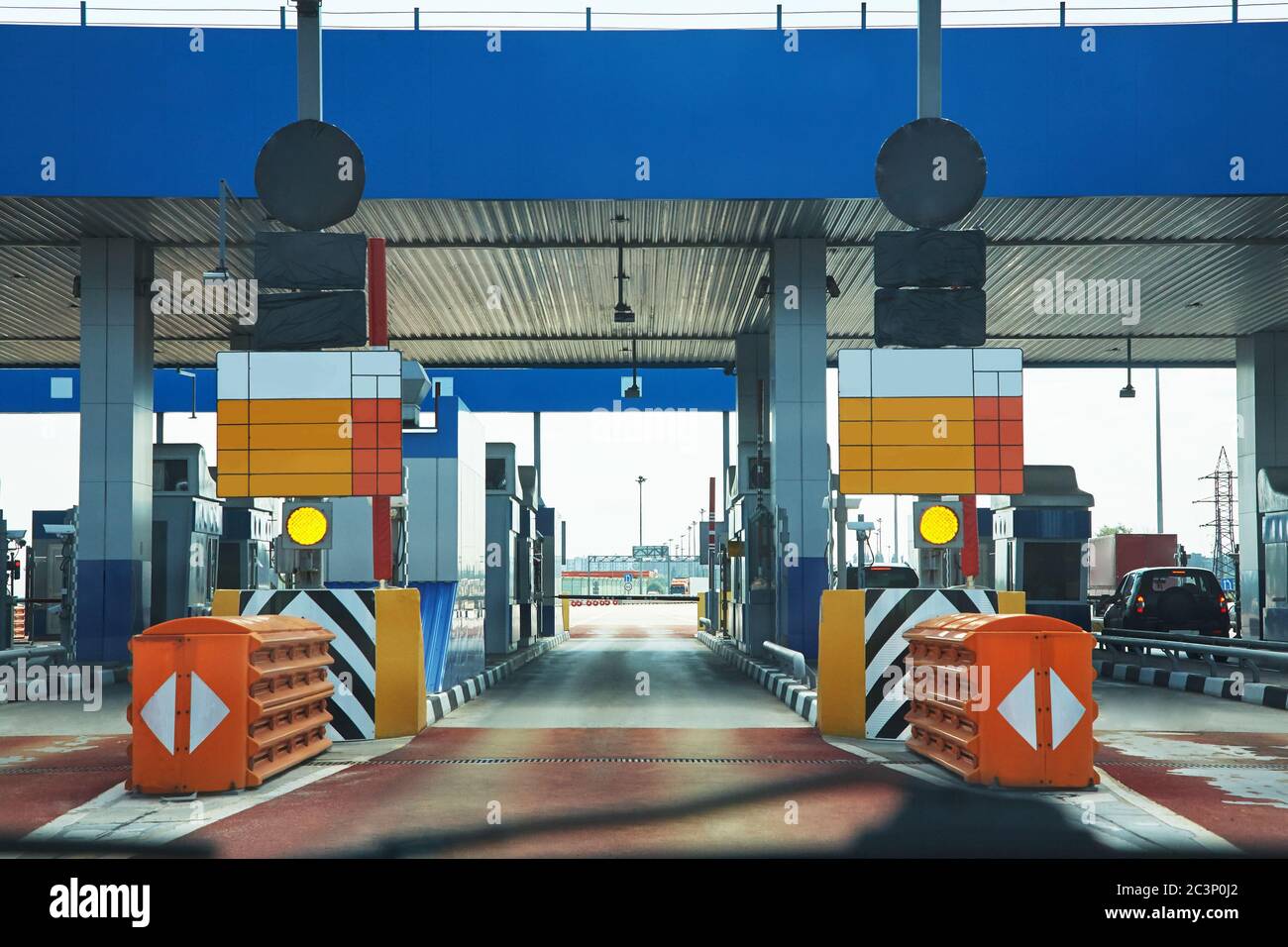 Car toll on turnpike hi-res stock photography and images - Alamy