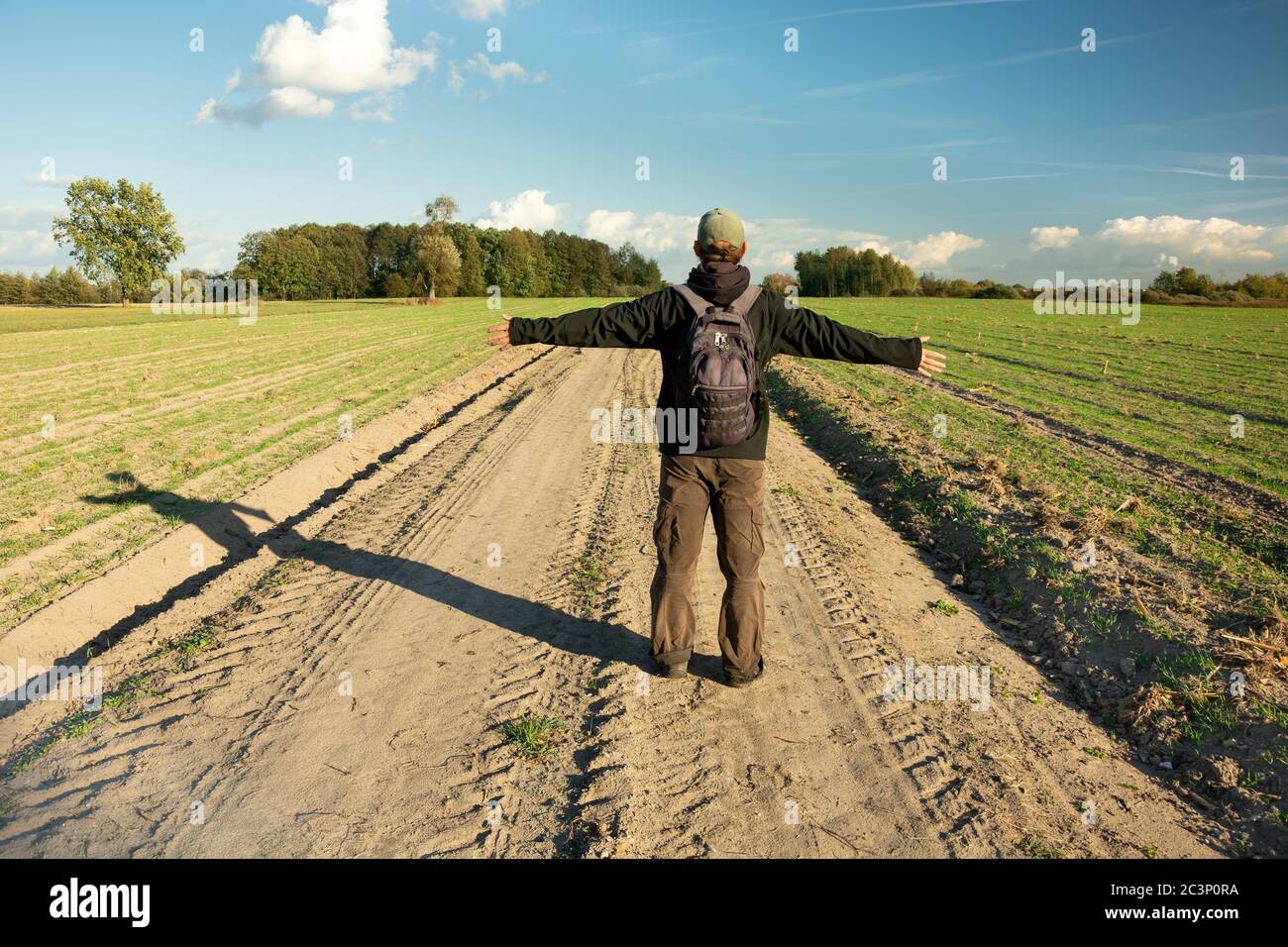 Backpack road trip hi-res stock photography and images - Alamy