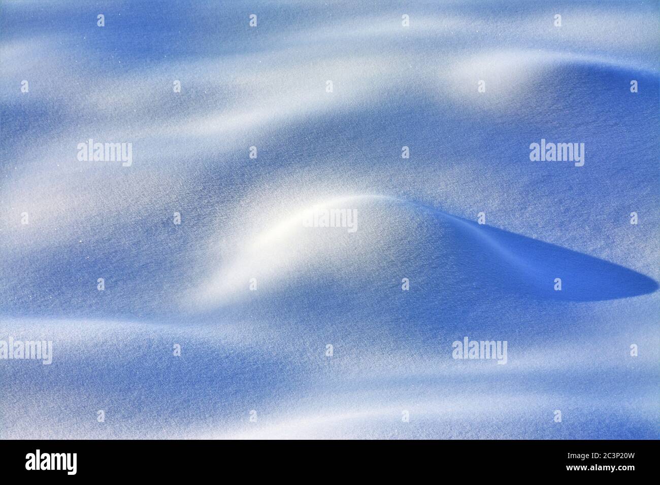 Winter landscape with snow dunes in a mountain forest Stock Photo - Alamy