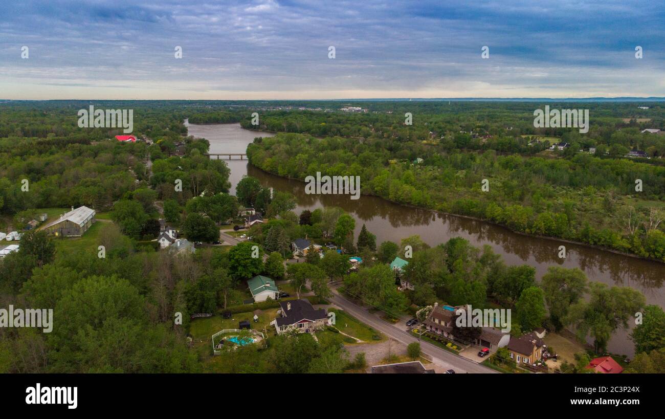 Aerial view of Laval City, quebec, Canada Stock Photo - Alamy