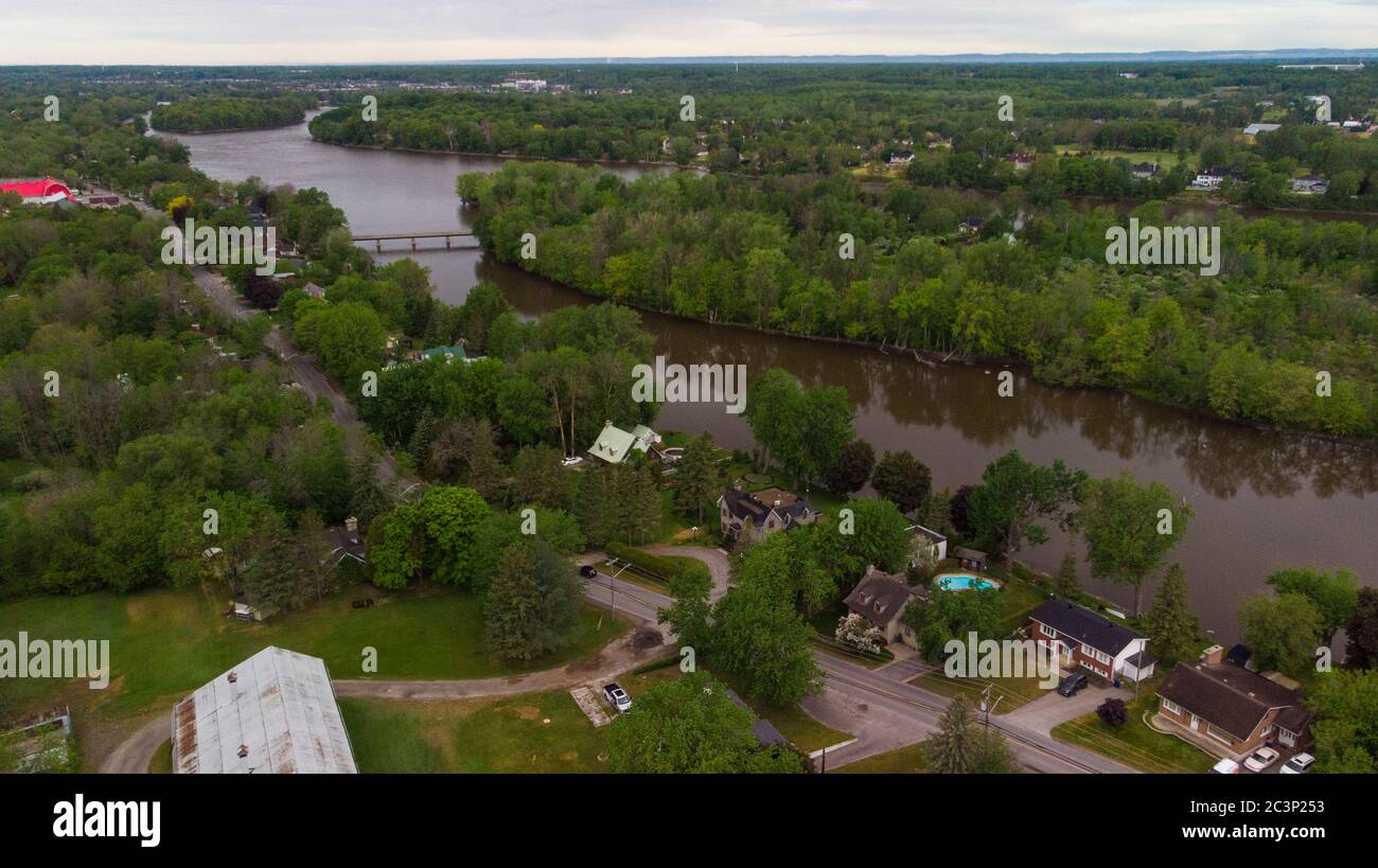 Aerial view of Laval City, quebec, Canada Stock Photo - Alamy