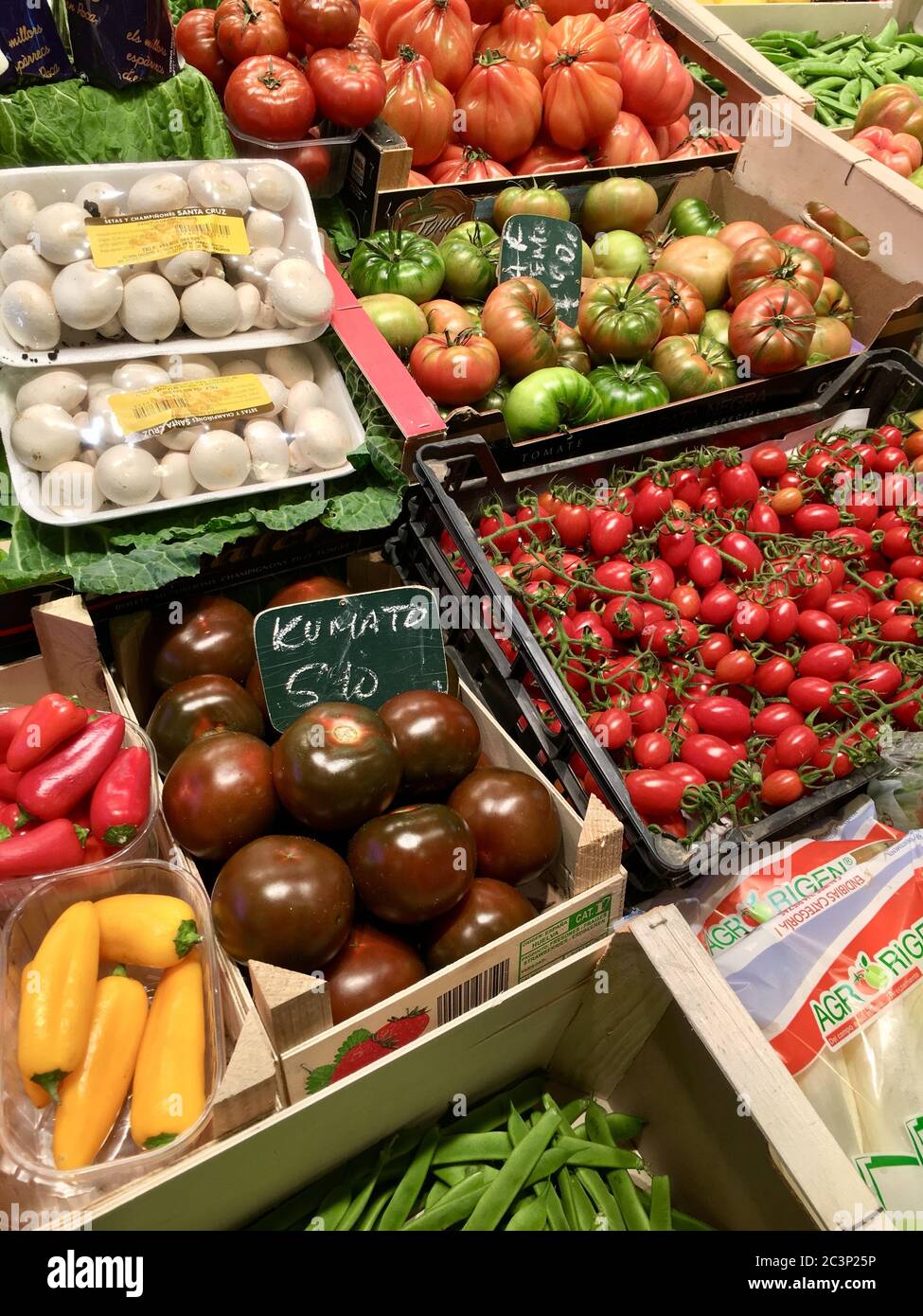Food in the street market Stock Photo - Alamy