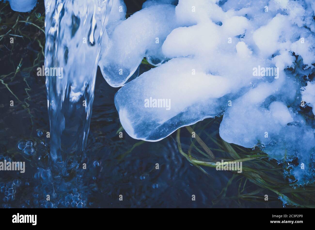 Water and ice Stock Photo - Alamy