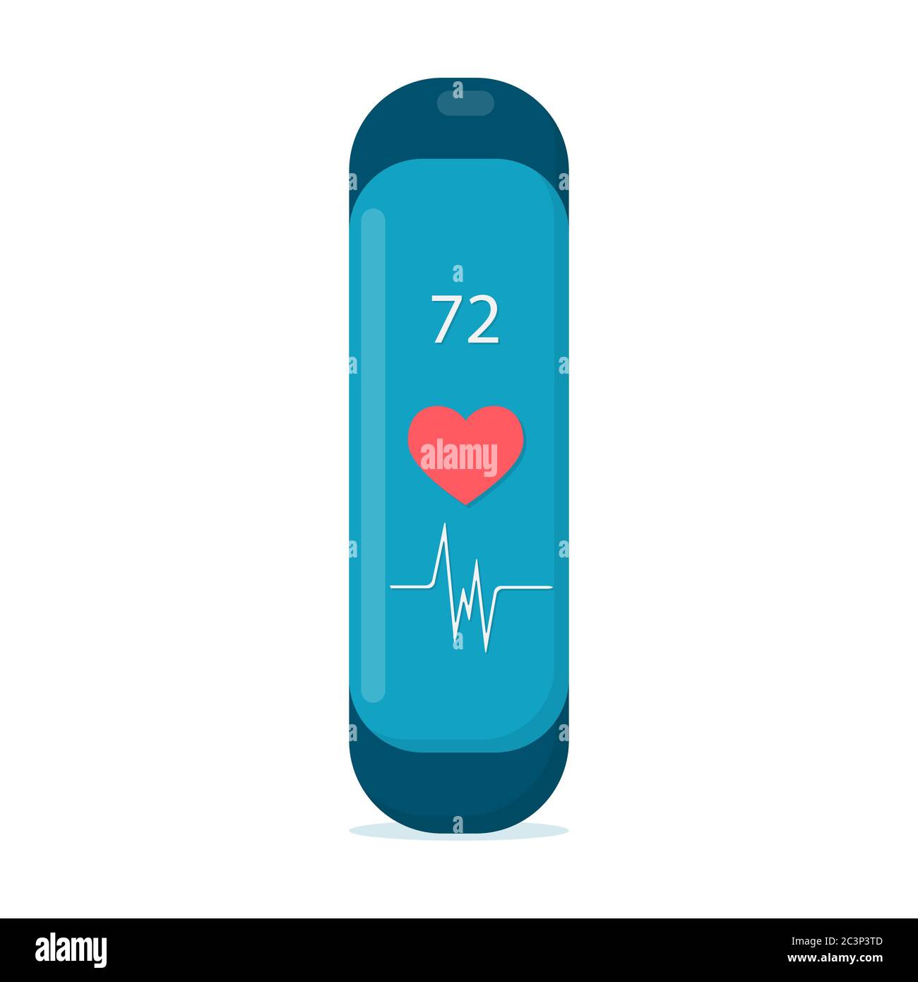 Fitness bracelet for measuring the pulse and counting steps on the ...