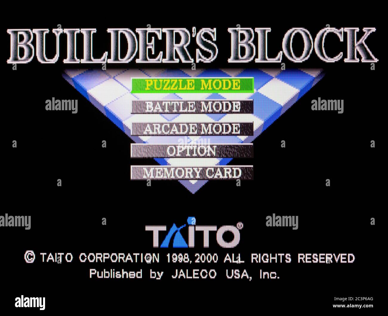 Builder's Block - Sony Playstation 1 PS1 PSX - Editorial use only Stock ...