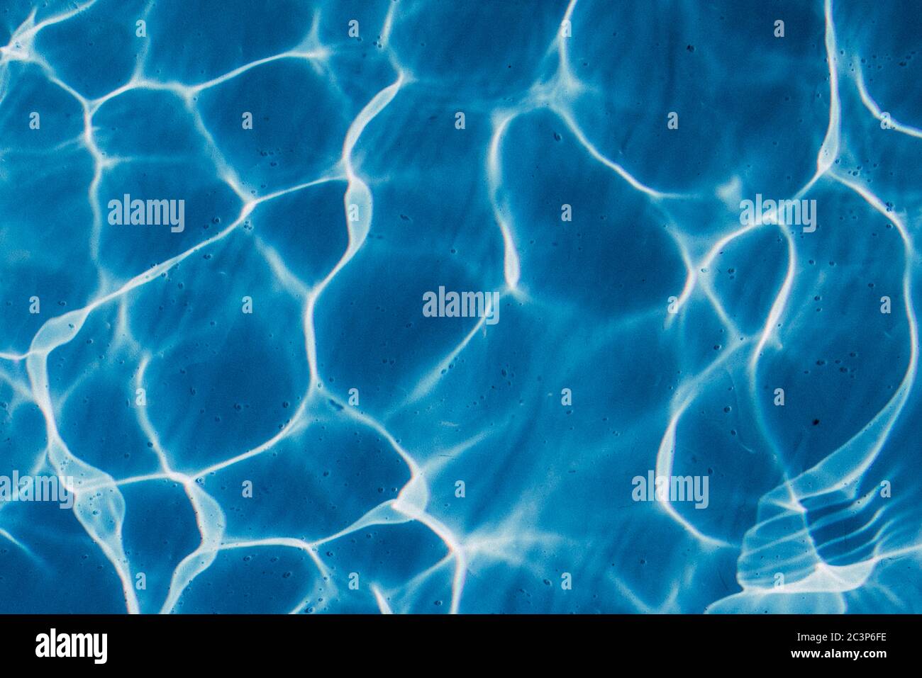 High angle closeup shot of a crystal clear swimming pool water Stock ...