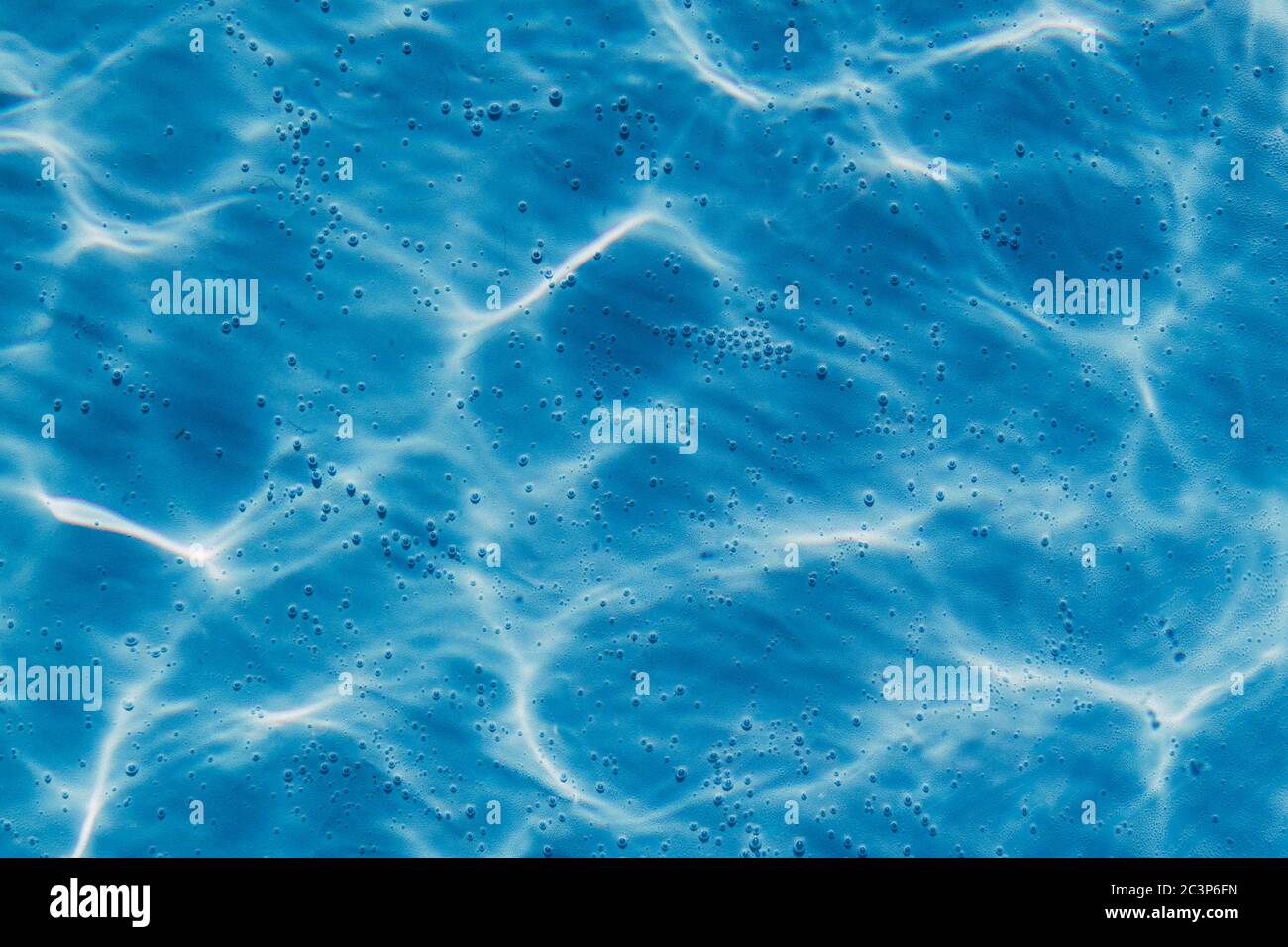 High angle closeup shot of a crystal clear swimming pool water Stock ...