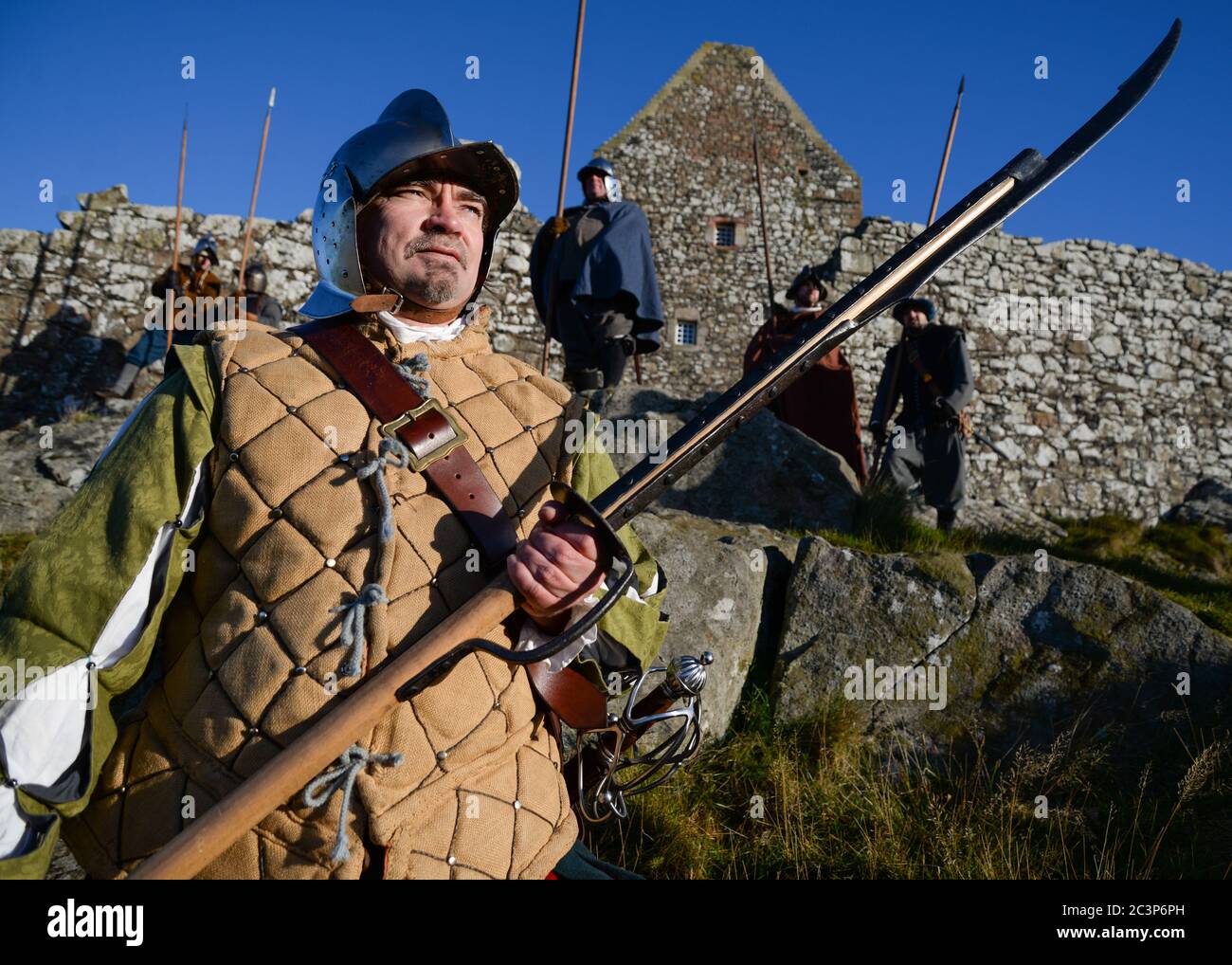 Border Reiver re-enactor Stock Photo - Alamy