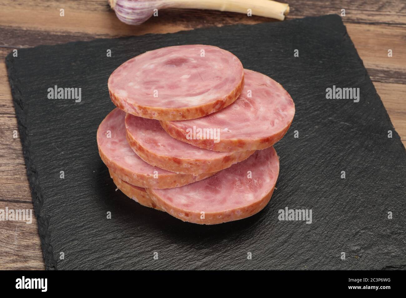Natural ham made from pork meat Stock Photo - Alamy