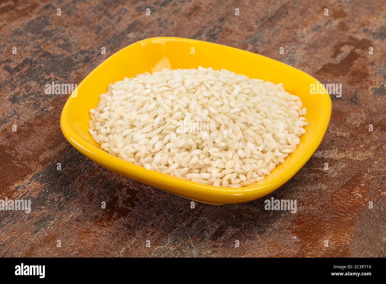 Raw Arborio rice for Italian risotto Stock Photo - Alamy