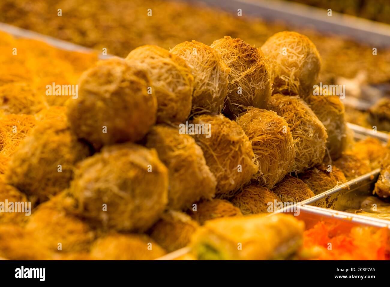 Traditional Middle Eastern dessert baklava with pistachio nuts. eastern ...