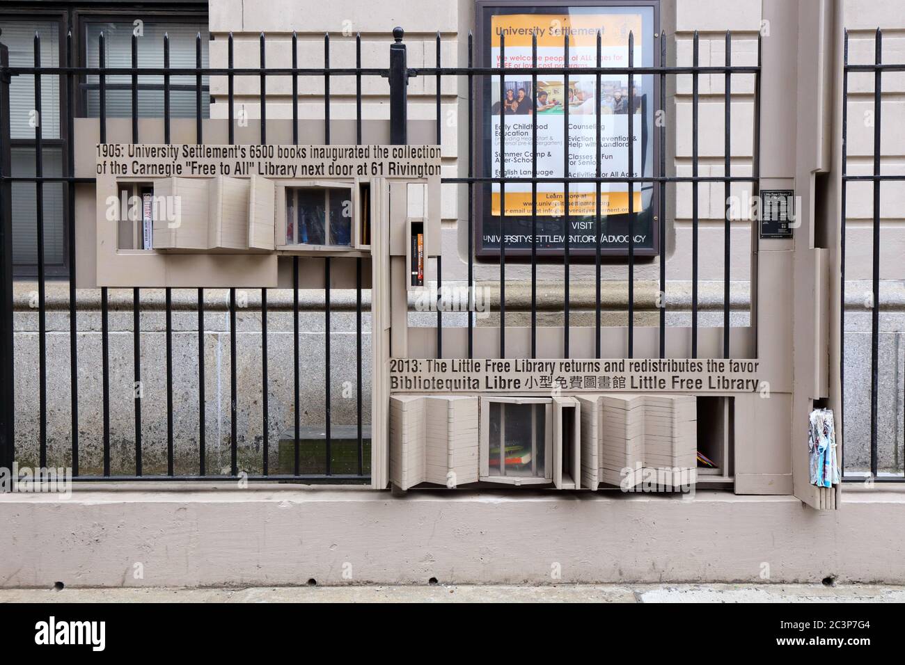 A Little Free Library book exchange at University Settlement in New ...