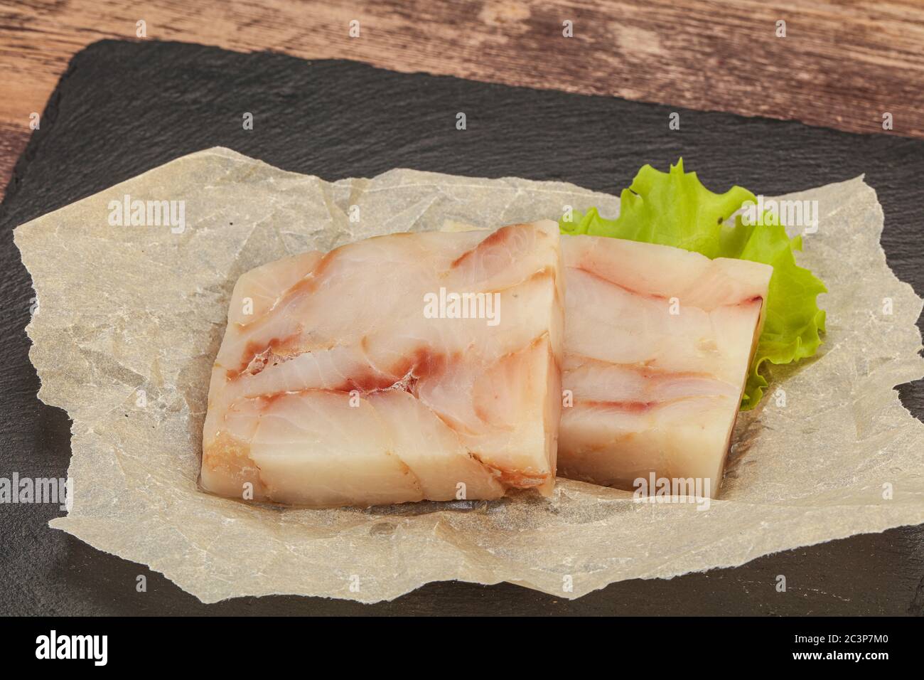 Raw dietary pollock fish fillet for cooking Stock Photo - Alamy