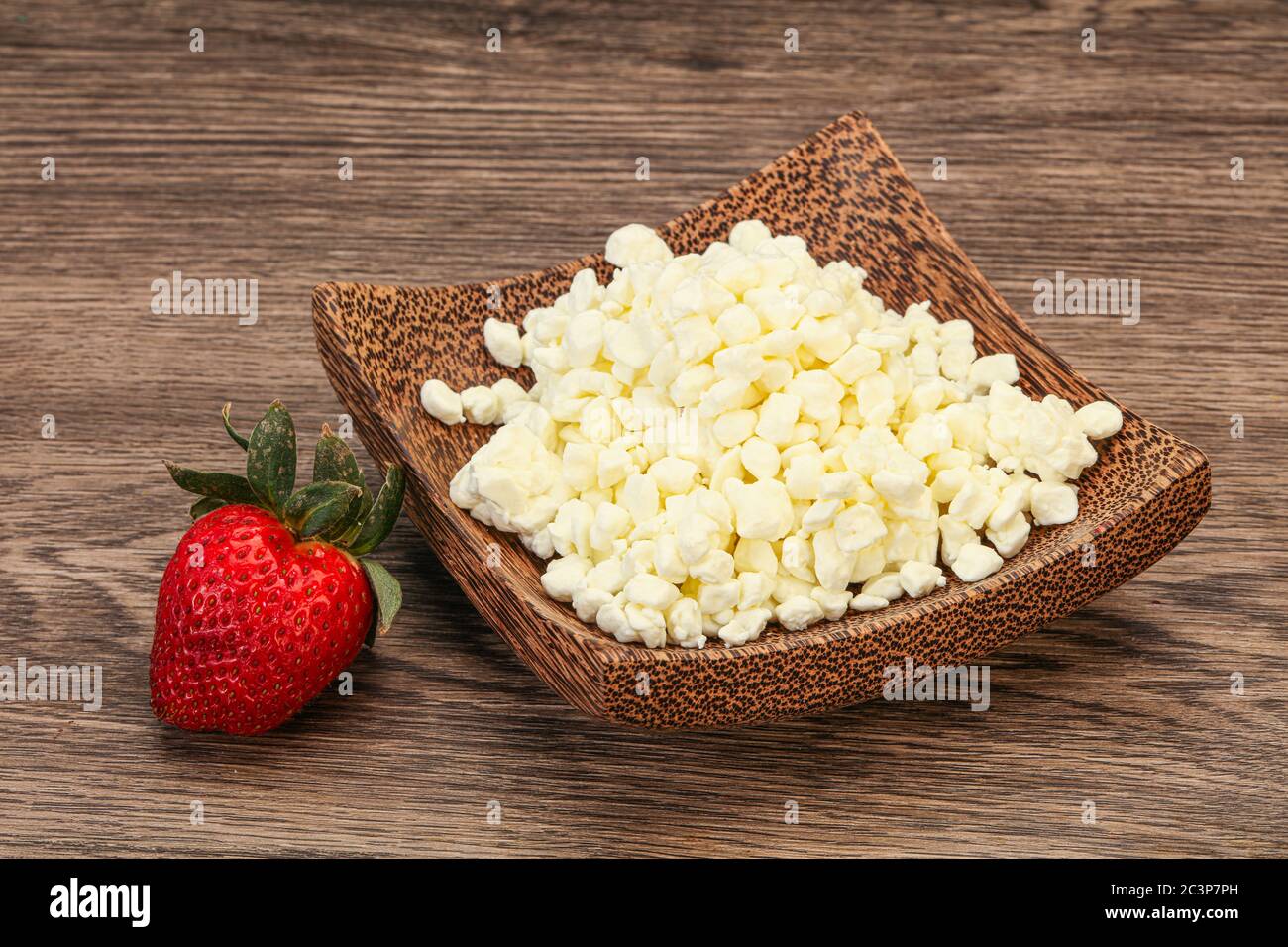 Dietary food - grain cottage cheese in the bowl Stock Photo - Alamy