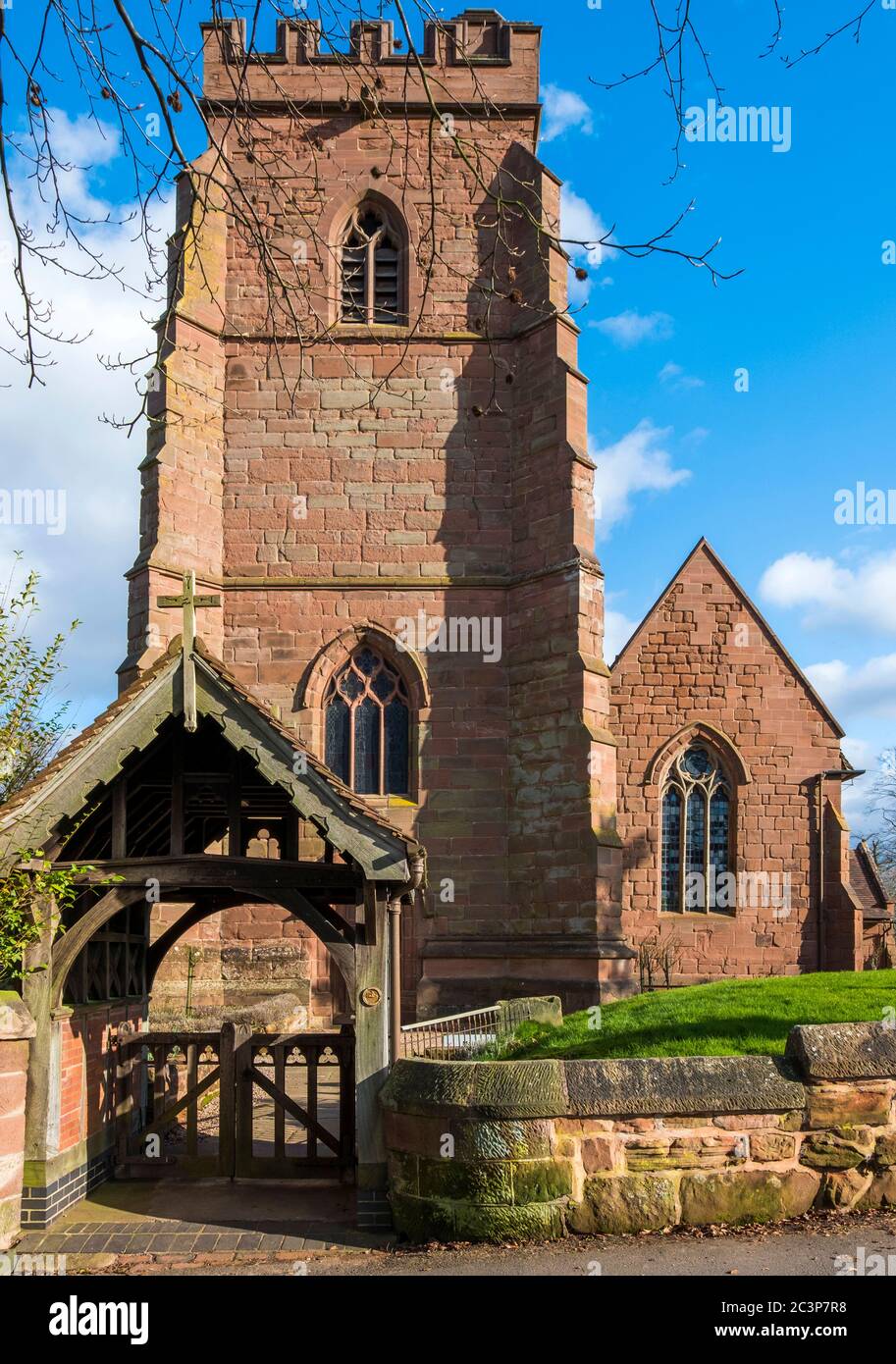 The Kinver village church of St. Peter, Kinver, Staffordshire, England ...