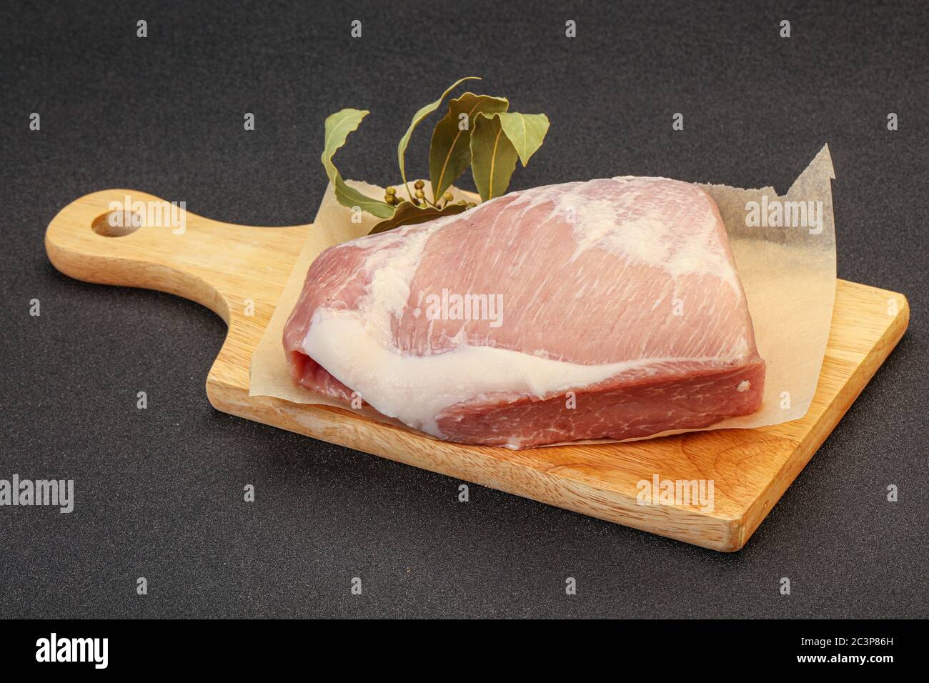 Raw pork meat ready for cooking Stock Photo - Alamy