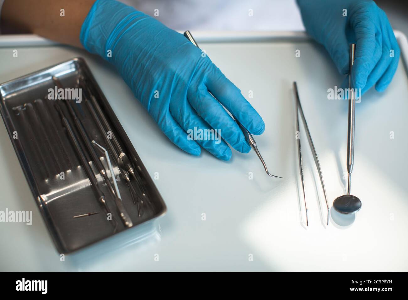 Female dentist closeup instruments hi-res stock photography and images ...