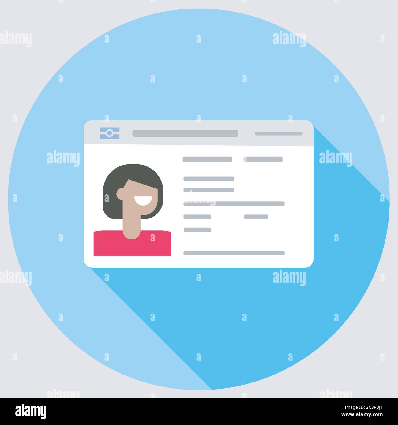 Id card icons hi-res stock photography and images - Alamy