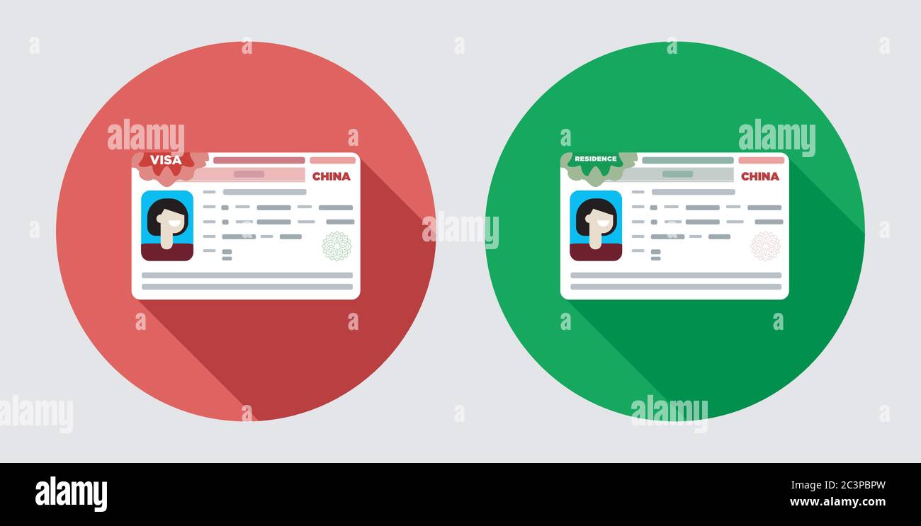 Residence permit Stock Vector Images - Alamy