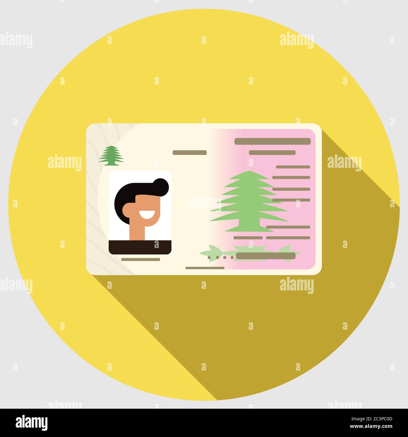 Employee identity card vector hi-res stock photography and images - Alamy