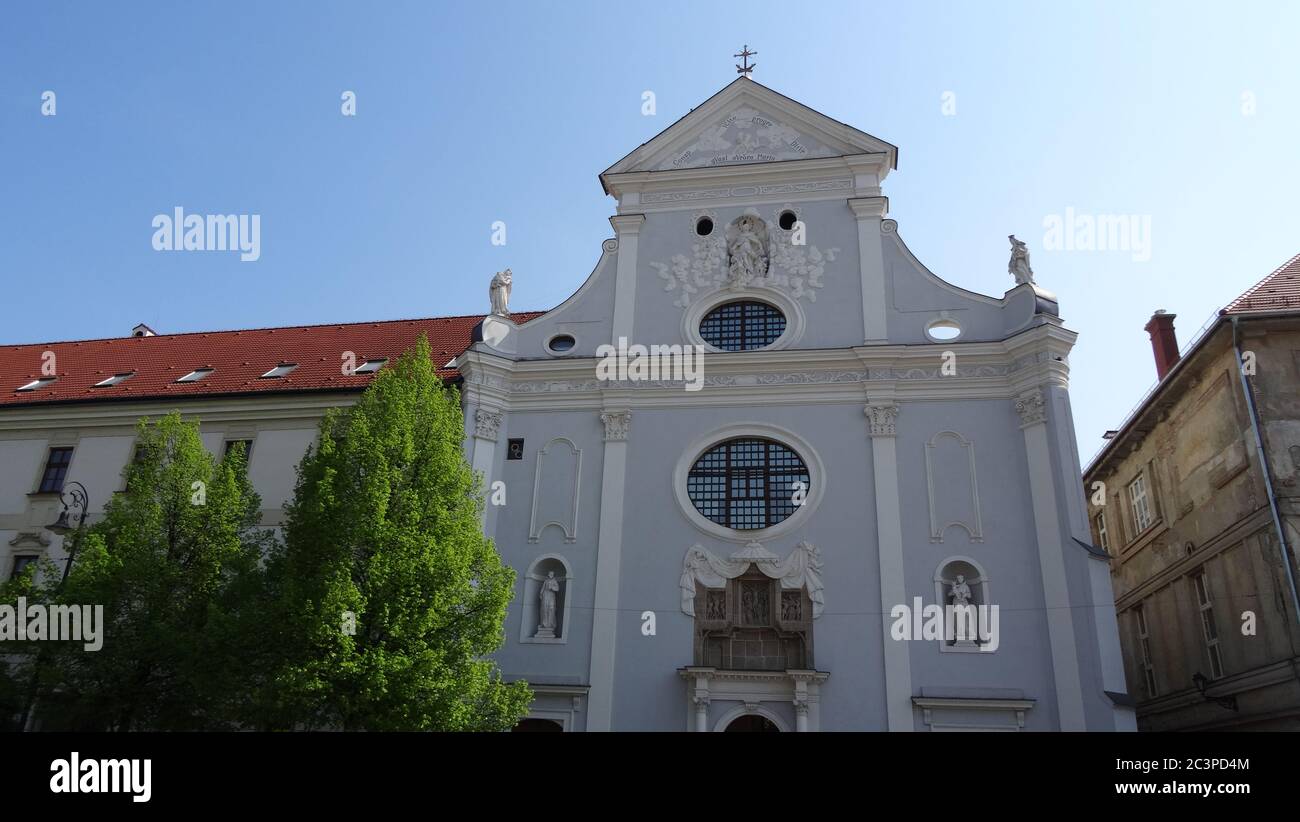The beautiful ancient architecture of sunny Kosice. A great city in ...