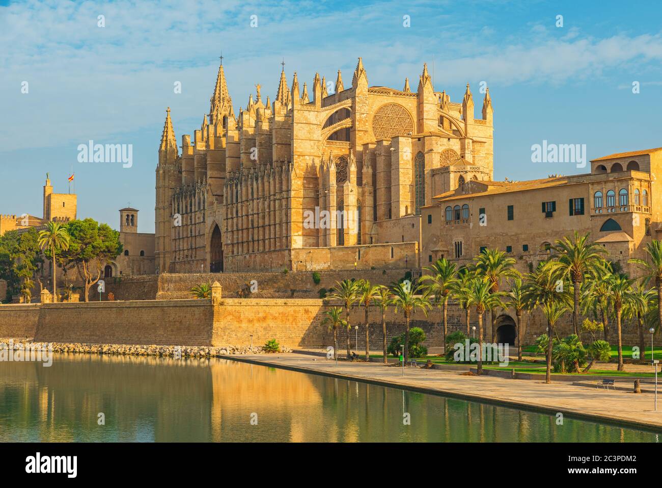 Cathedral of Santa Maria of Palma or La Seu on Mallorca island, Majorca ...