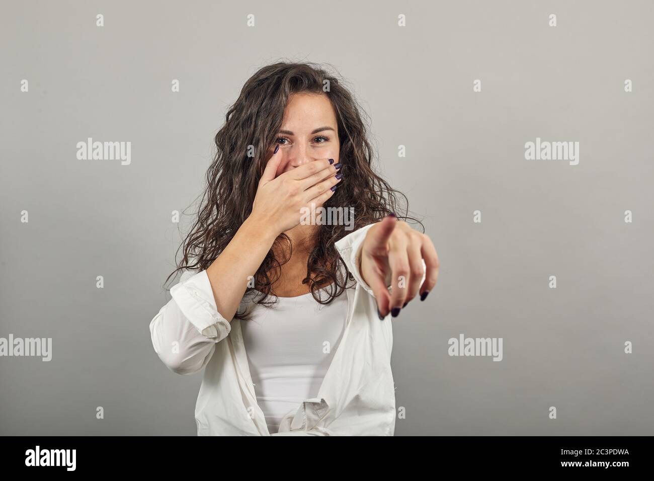 Hand pointer with forefinger pointing forward. Index finger to show ...