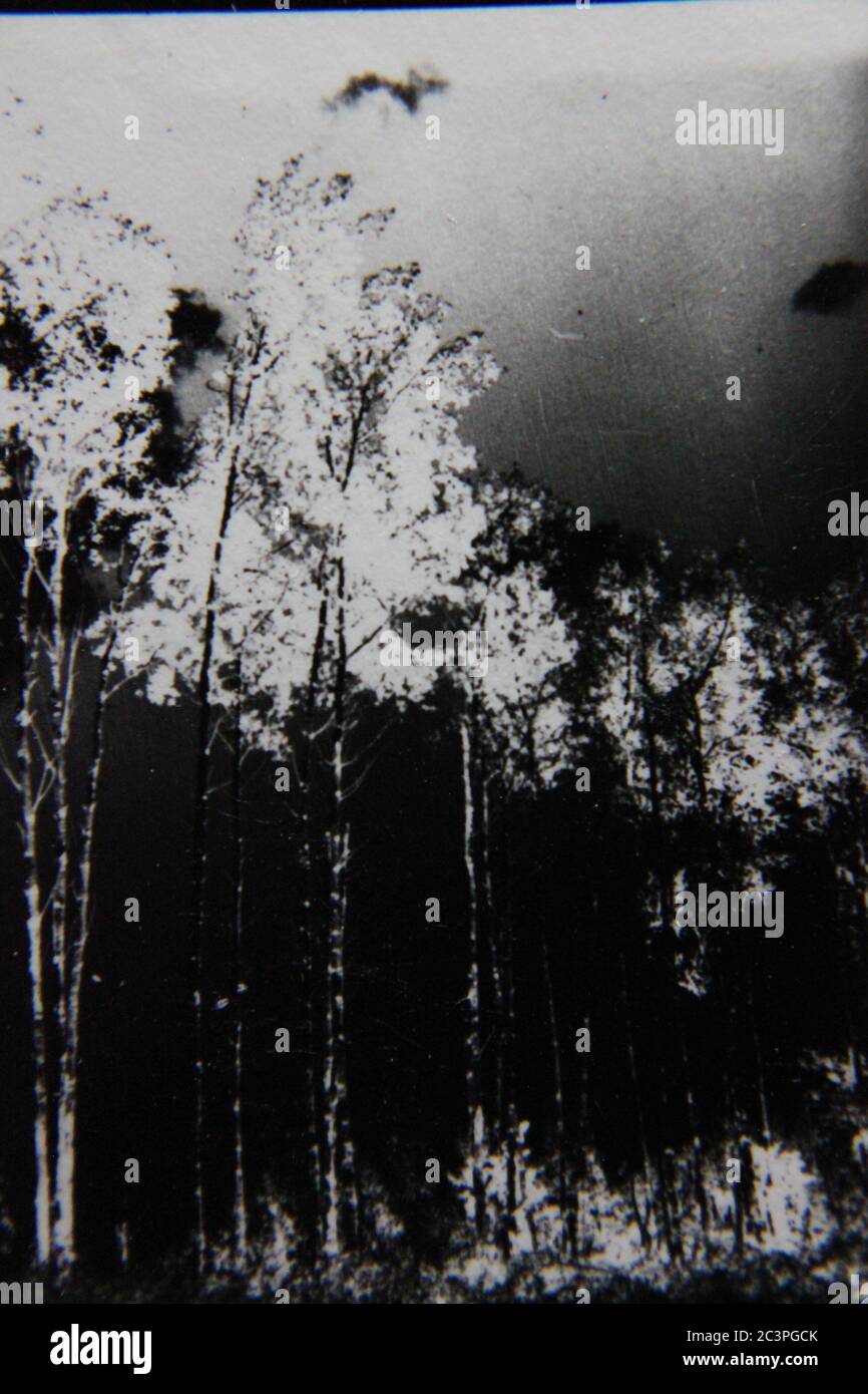 Fine 70s vintage black and white extreme photography of a haunted ...