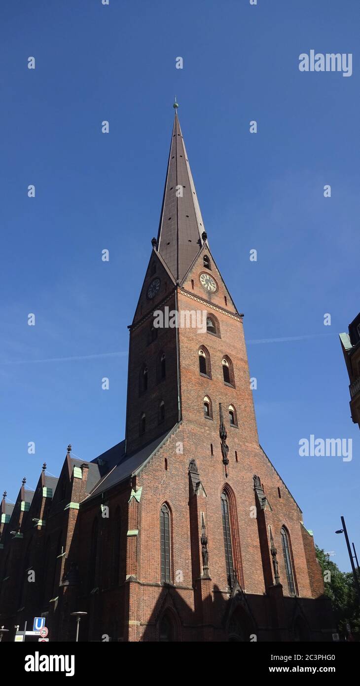 Architecture of German Hamburg. The famous city on the Elbe, its ...