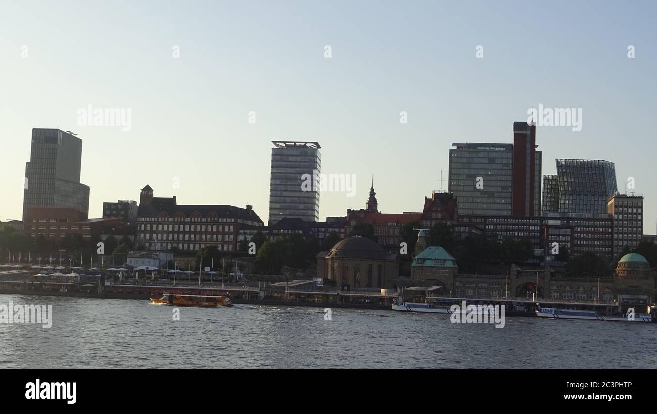 Architecture of German Hamburg. The famous city on the Elbe, its ...