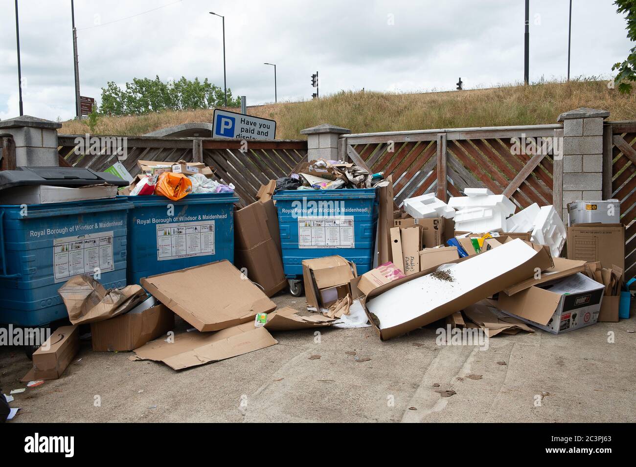 Windsor, Berkshire, UK. 21st June, 2020. People continue to flytip ...